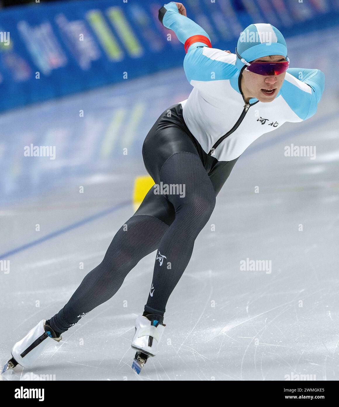 Hulun Buir, China's Inner Mongolia Autonomous Region. 26th Feb, 2024. Li Wenhao of Hebei ...