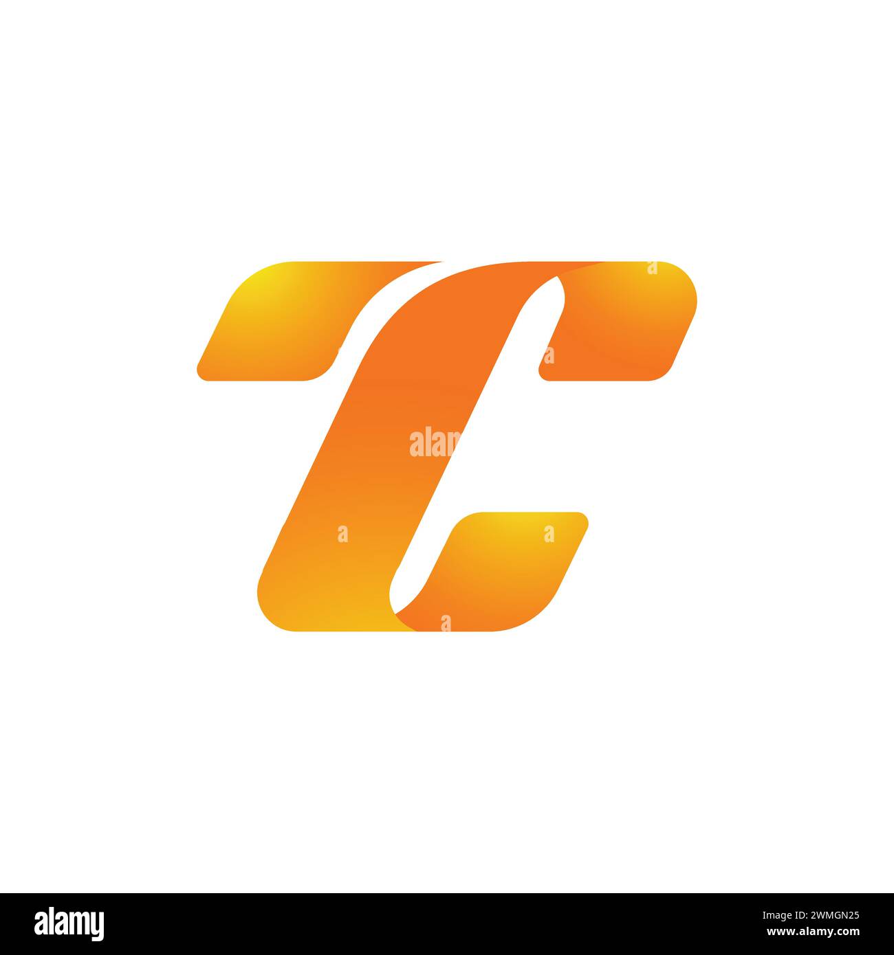 Initial letter tc logo design template linked vector image. TC logo ...