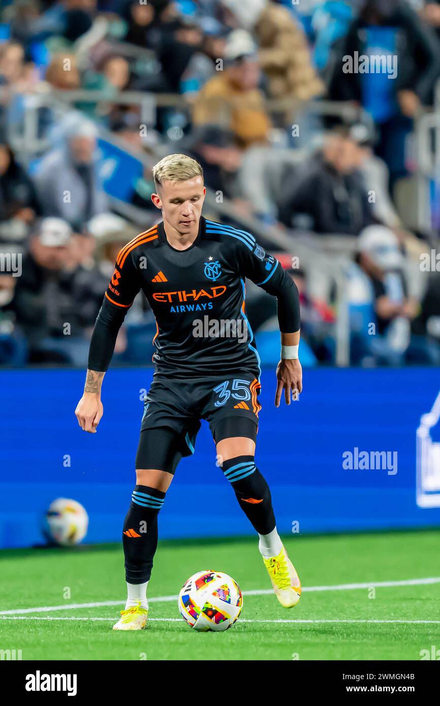 February 24, 2024, Charlotte, Nc, USA: New York City FC Defender Mitja ...