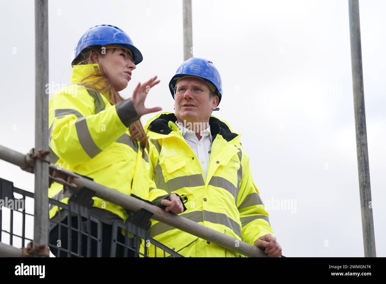 Labour leader Sir Keir Starmer and deputy leader Angela Rayner during a ...