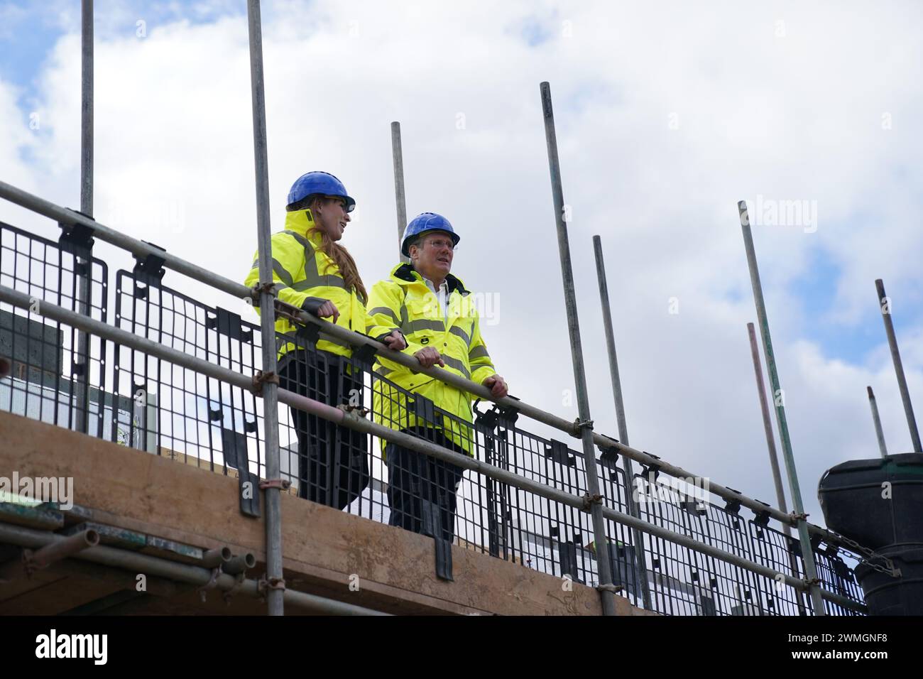 Labour leader Sir Keir Starmer and deputy leader Angela Rayner during a ...