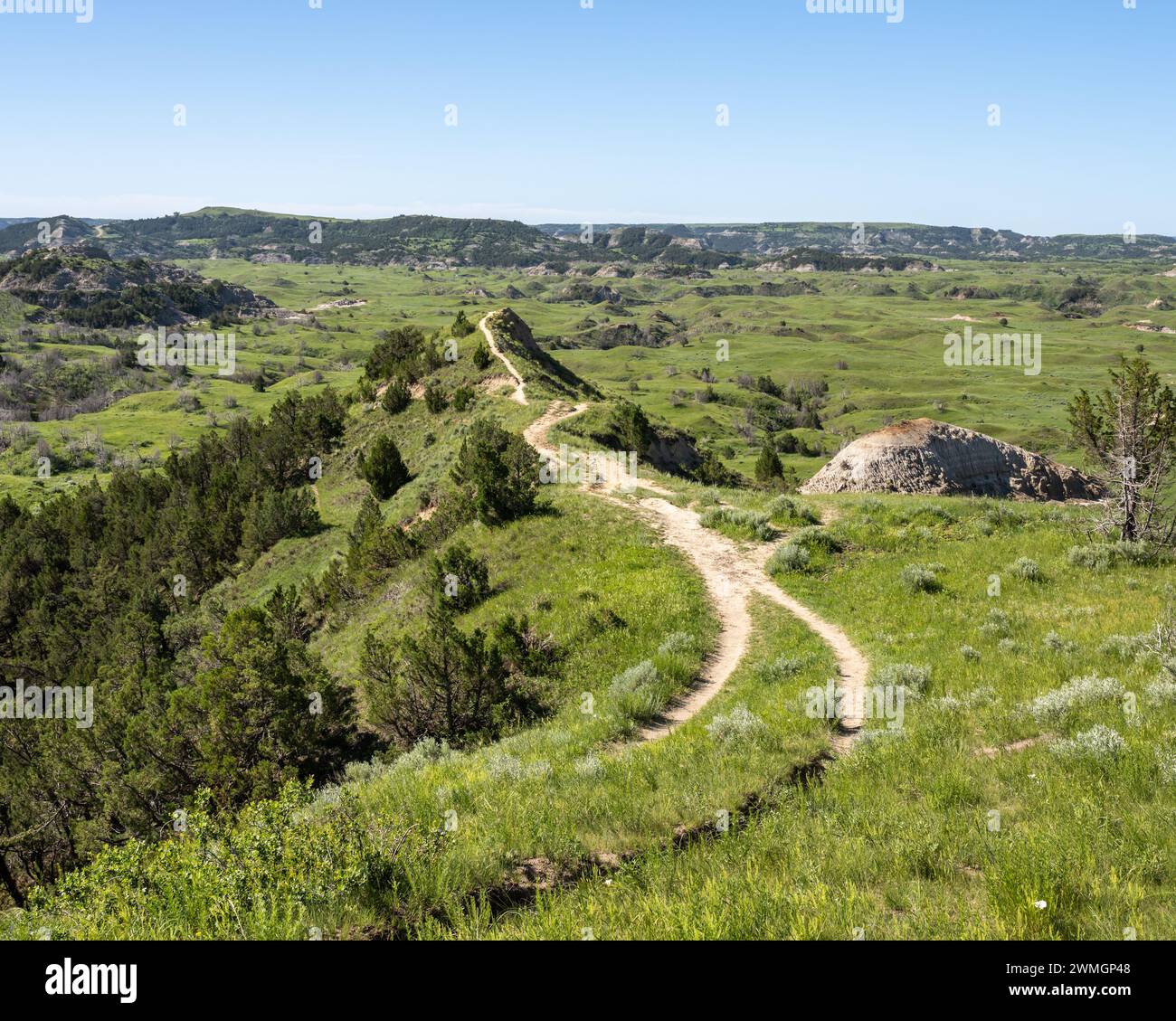 Trail to Boicourt Overlook, South Unit, Theodore Roosevelt National ...