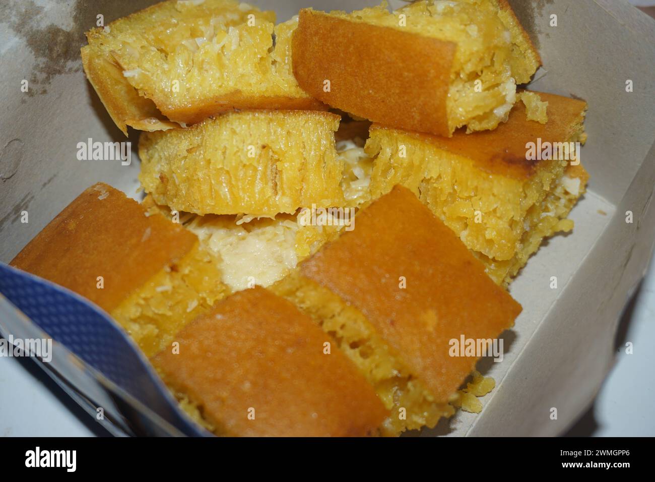 Photo of cheese banana martabak in a box, a typical Indonesian snack ...
