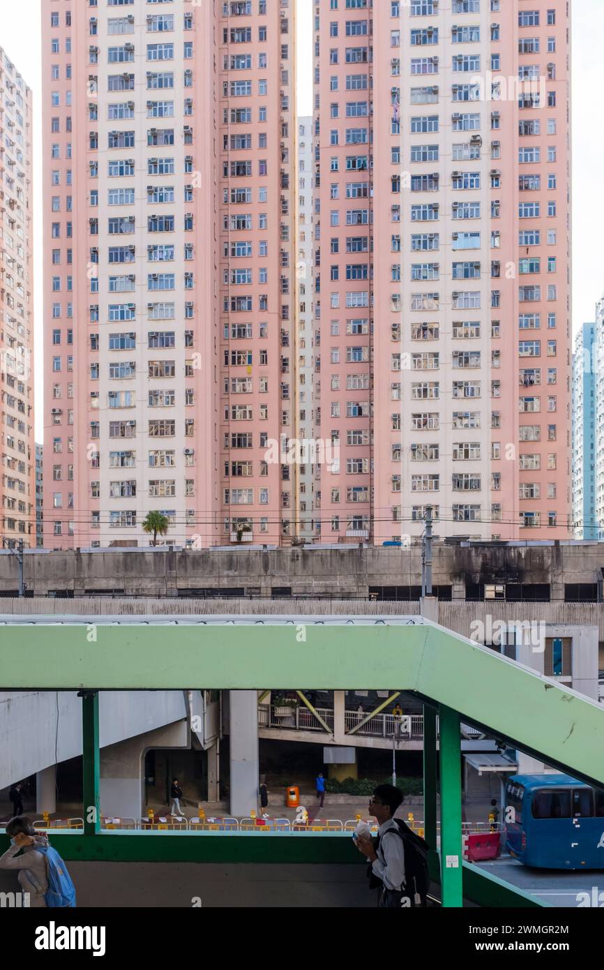 Hong Kong high rise apartment blocks Stock Photo - Alamy