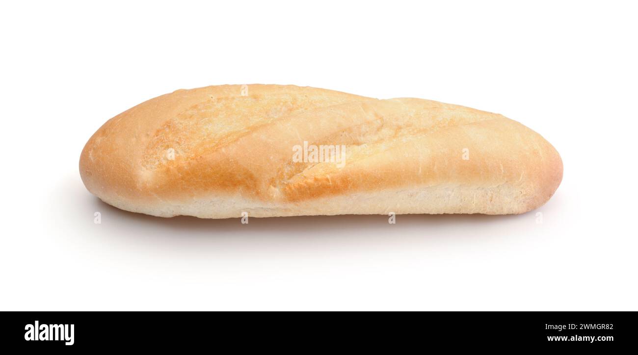 Fresh whole small loaf of bread isolated on white Stock Photo - Alamy