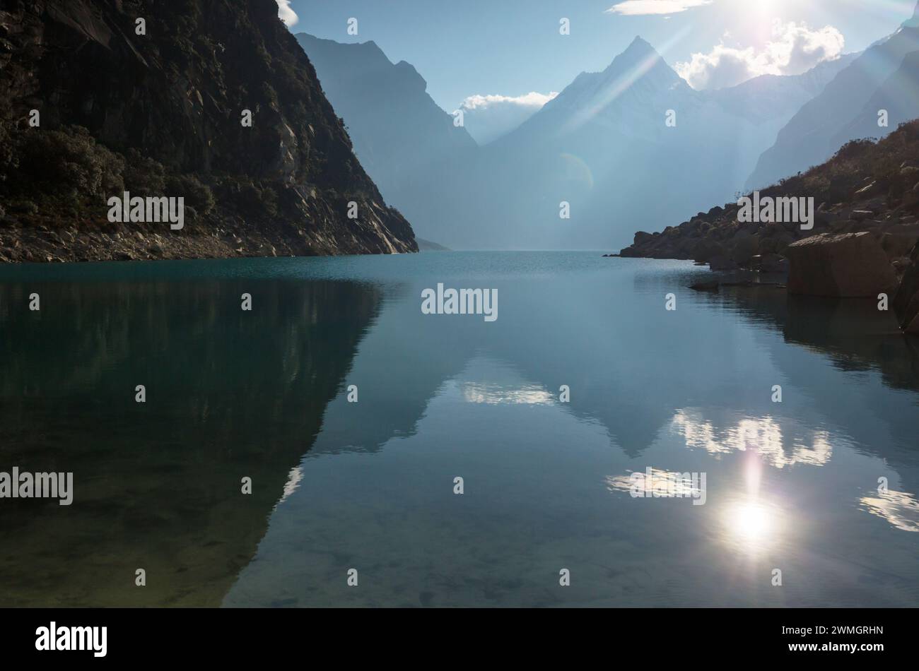 Beautiful lake Paron in Cordillera Blanca, Peru, South America Stock ...