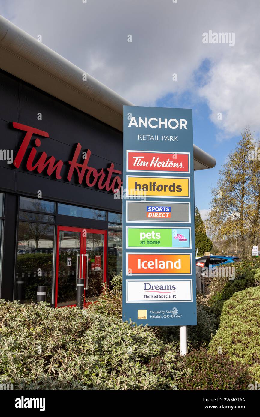 Anchor Retail Park, Burnley Stock Photo - Alamy