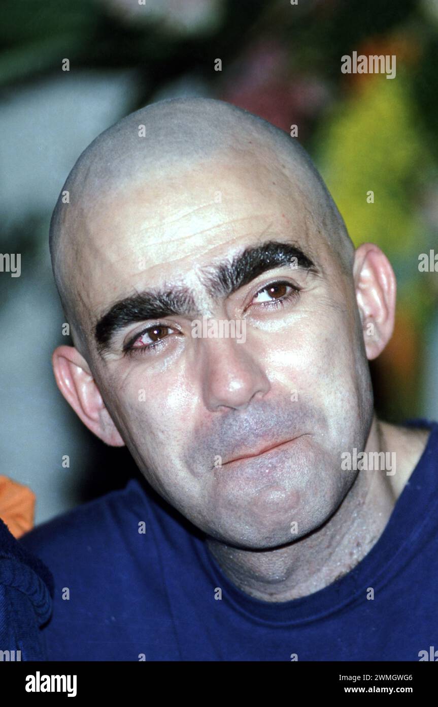 Sanremo Italy 1996-02-22: Elio, singer of the Elio e le Storie Tese ...