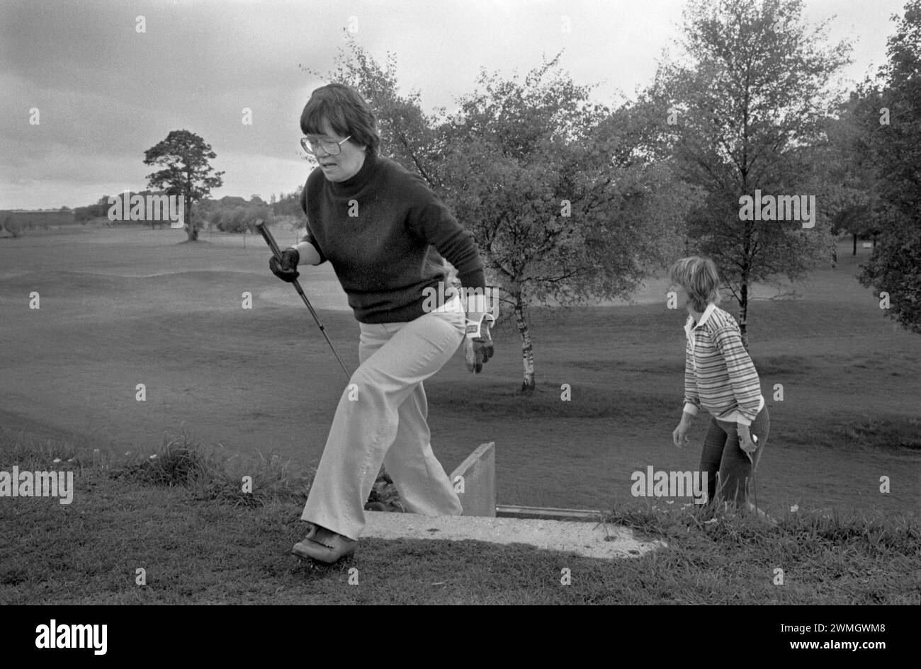 Didsbury, Manchester, England circa 1981. Didsbury Golf Club, middle ...