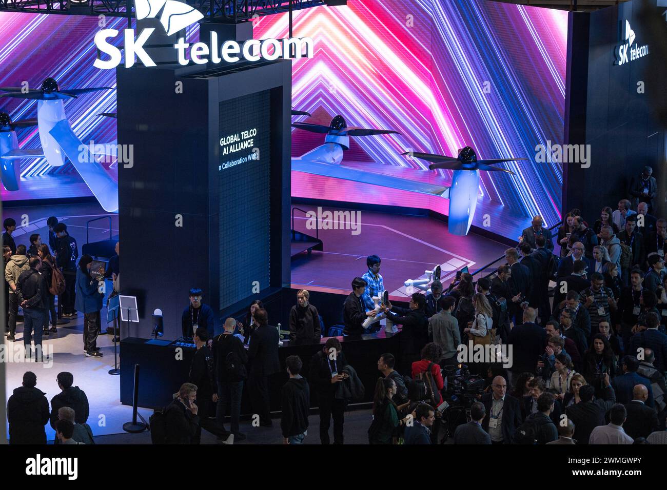 Barcelona, Barcelona, Spain. 26th Feb, 2024. The Mobile World Congress ...