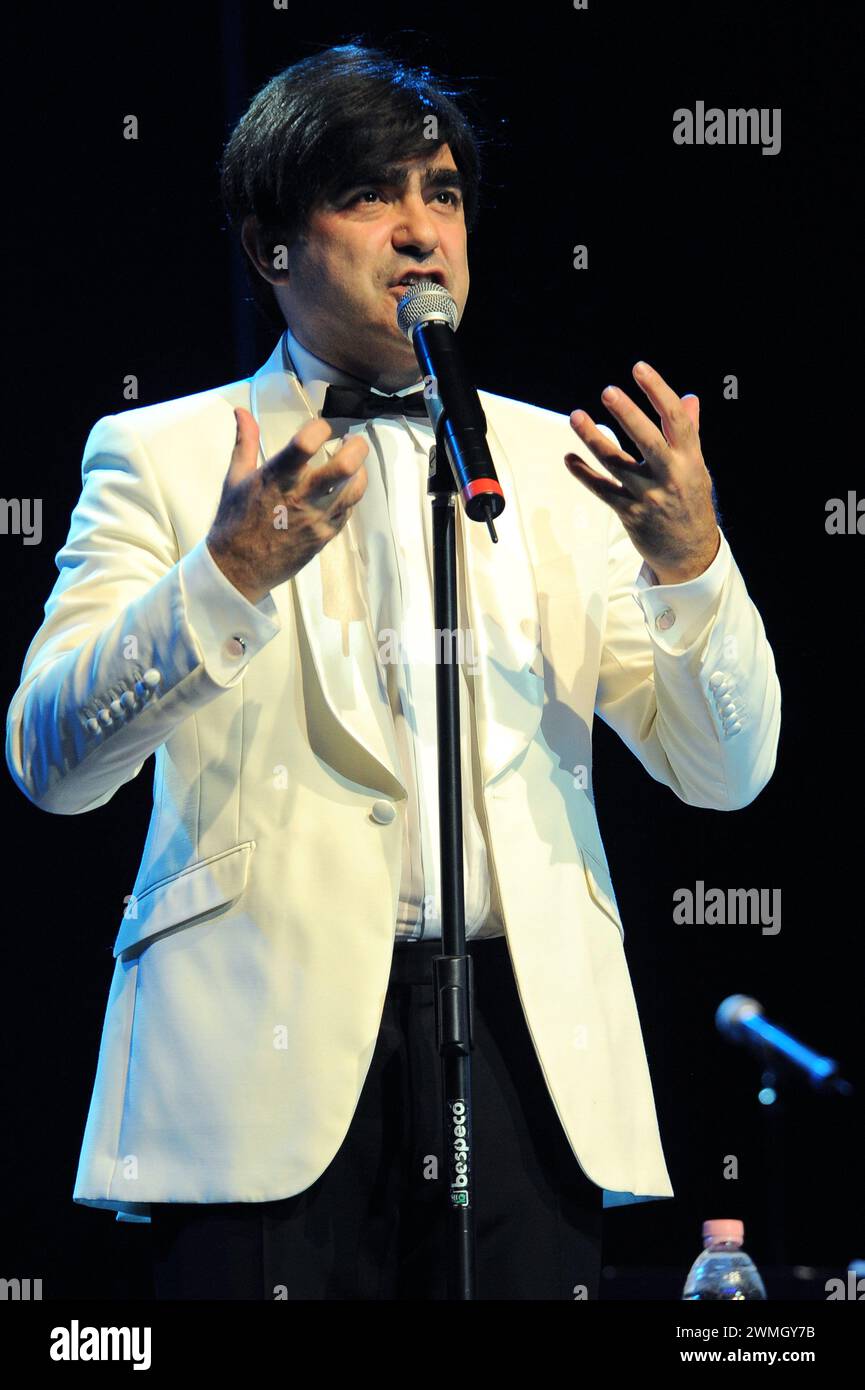 Milan Italy 2009-10-26:Elio, singer of the Elio e le Storie Tese band ...
