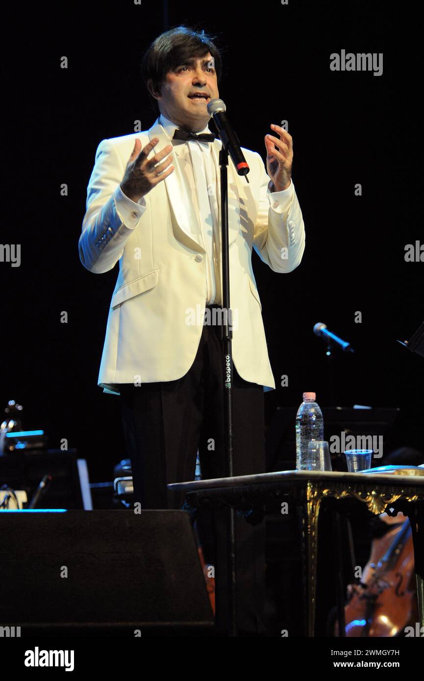 Milan Italy 2009-10-26:Elio, singer of the Elio e le Storie Tese band ...