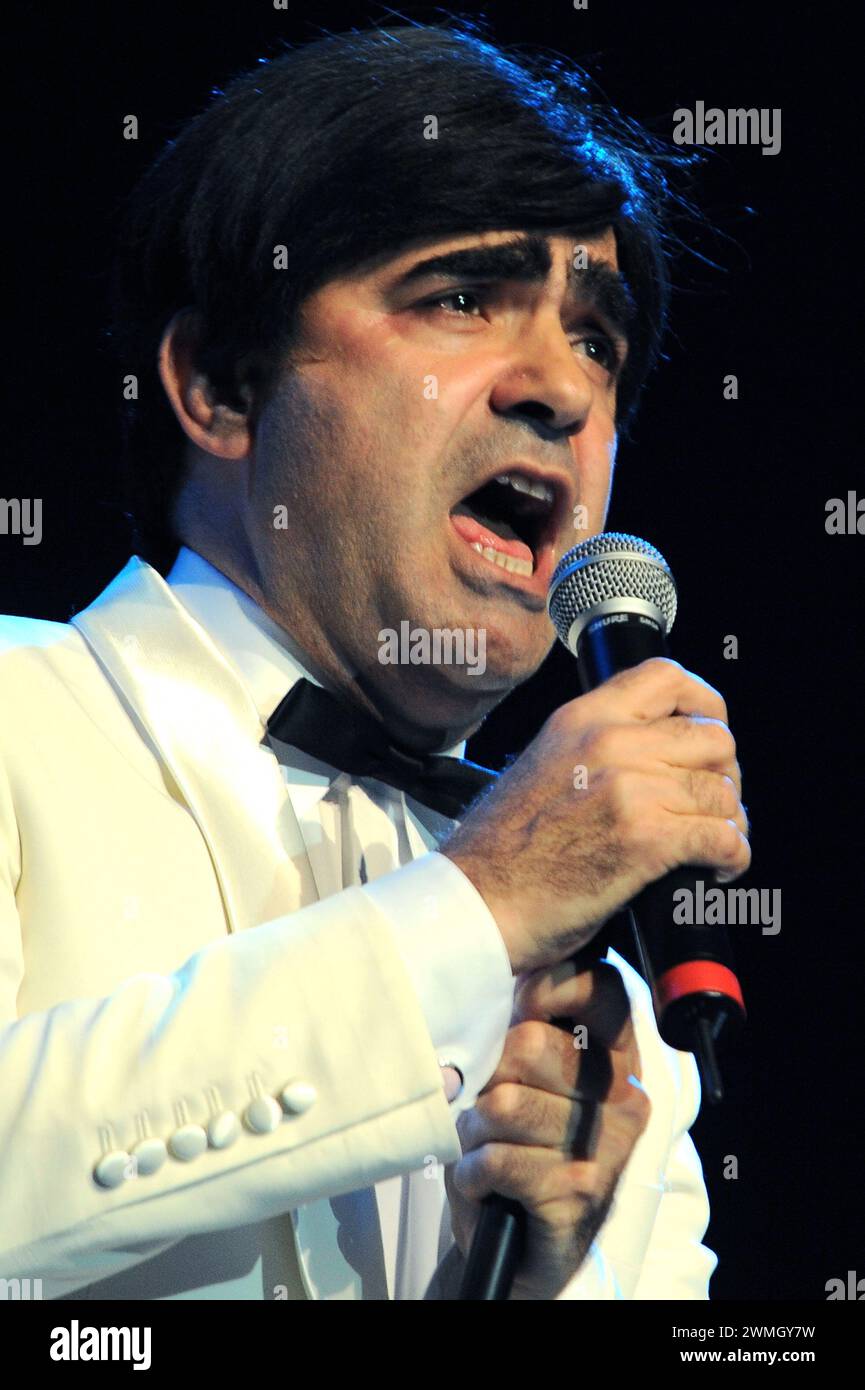 Milan Italy 2009-10-26:Elio, singer of the Elio e le Storie Tese band ...