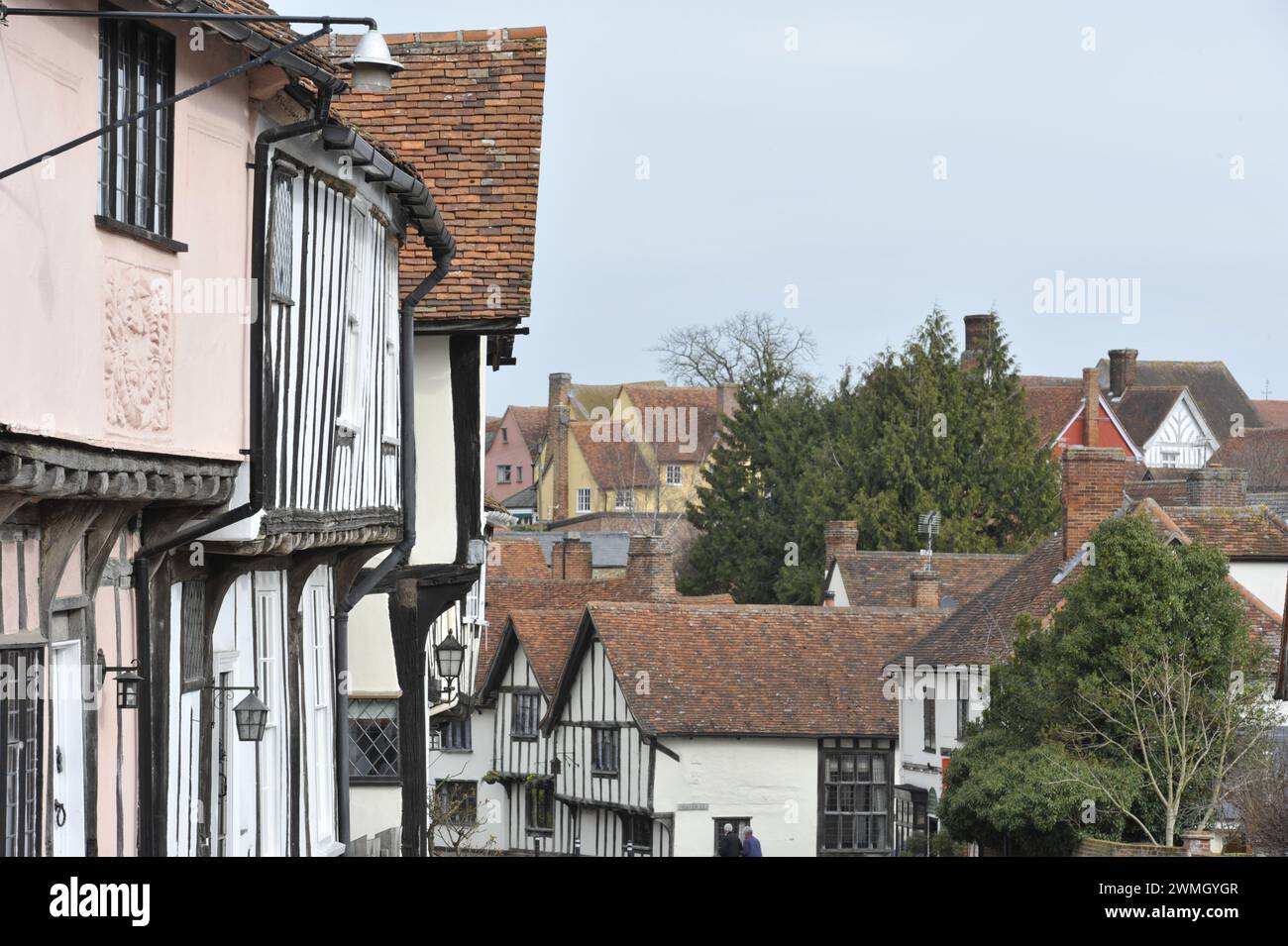 Lavenham Tudor Village Suffolk Stock Photo - Alamy