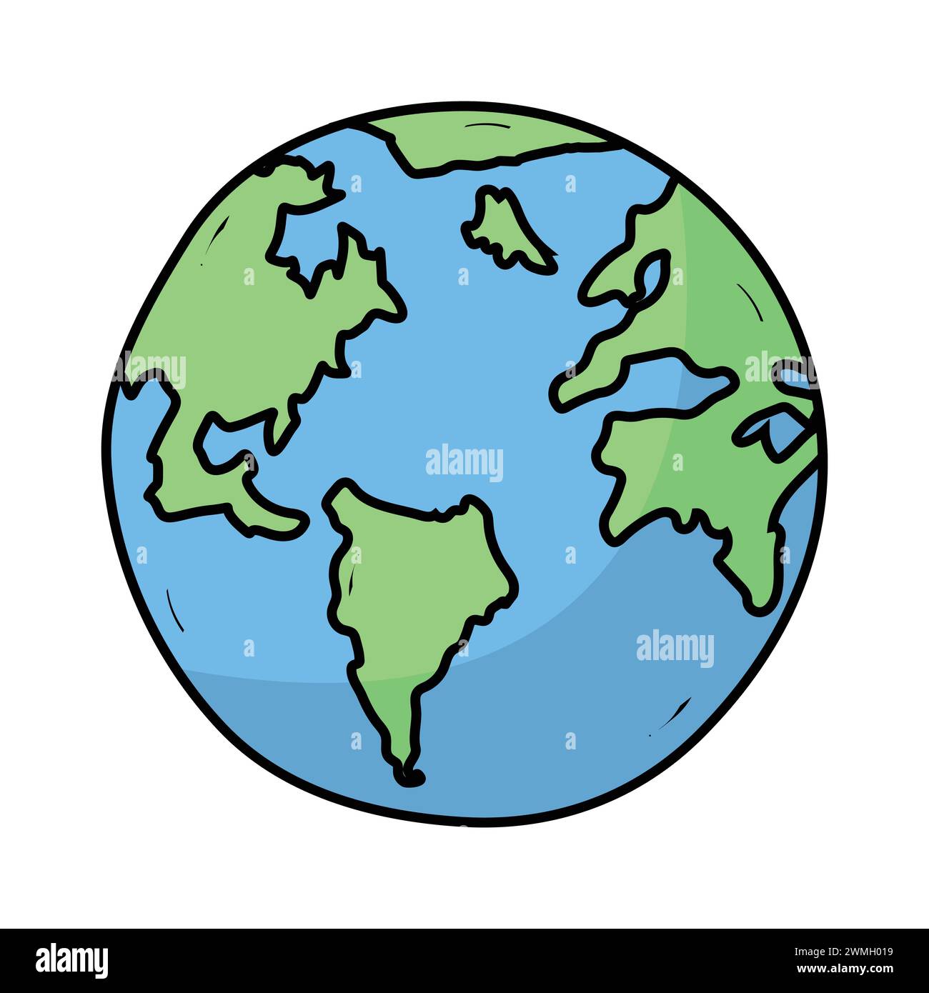 Earth vector illustration Cut Out Stock Images & Pictures - Alamy