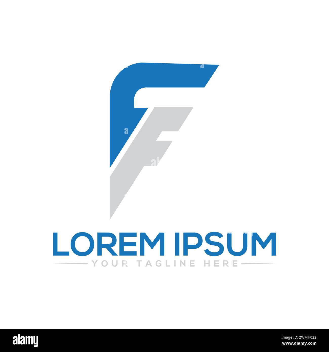 Modern logo solution letter f Cut Out Stock Images & Pictures - Alamy