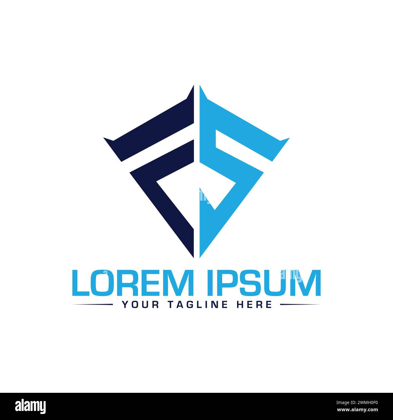 FS Letter Logo Design. Unique and Mdoern FS Logo Design Stock Vector ...