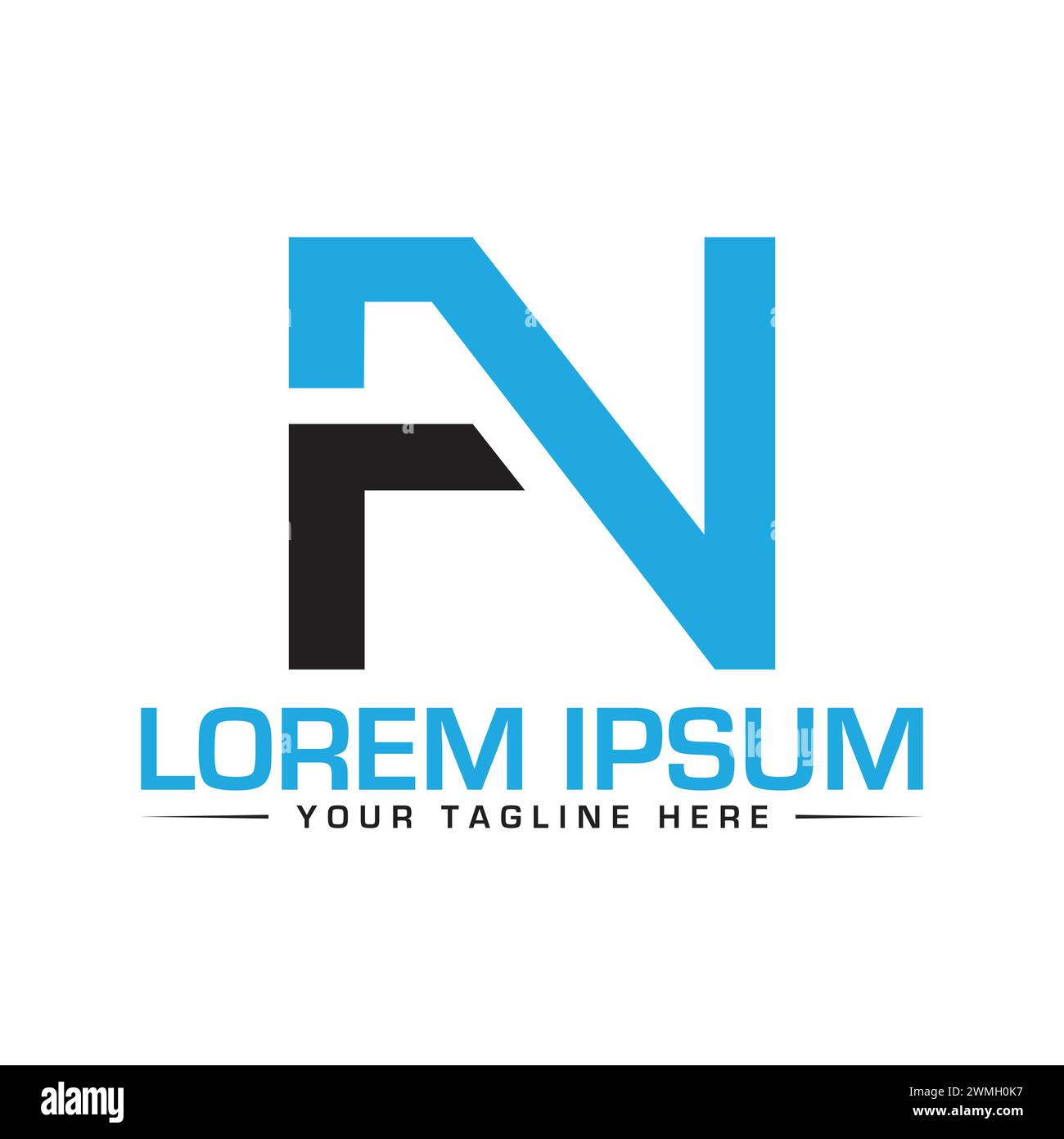 FN Letter Logo Design. Creative and Professional FN Letter Logo Design ...