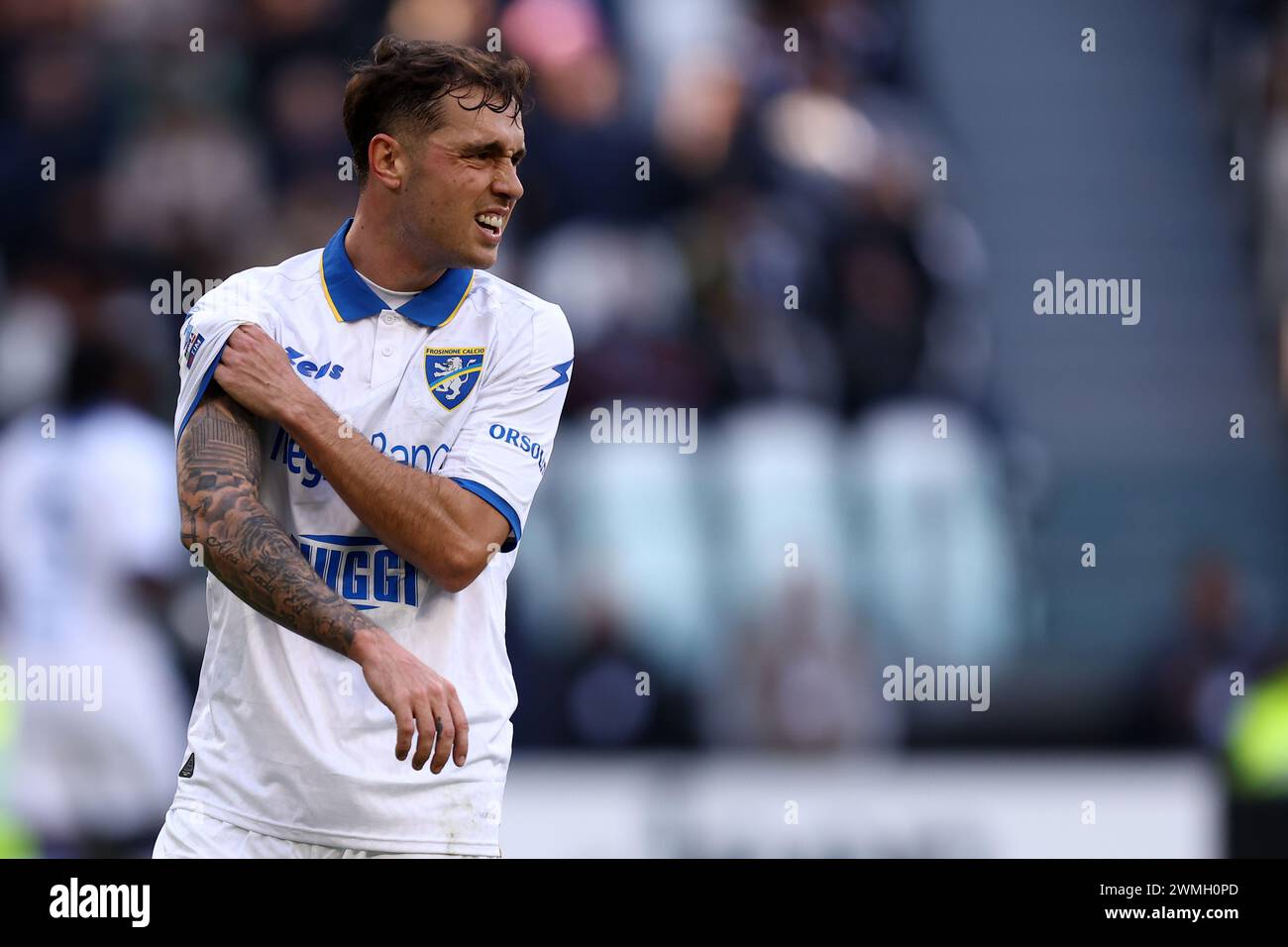 Pol Lirola of Frosinone Calcio looks on during the Serie A football ...