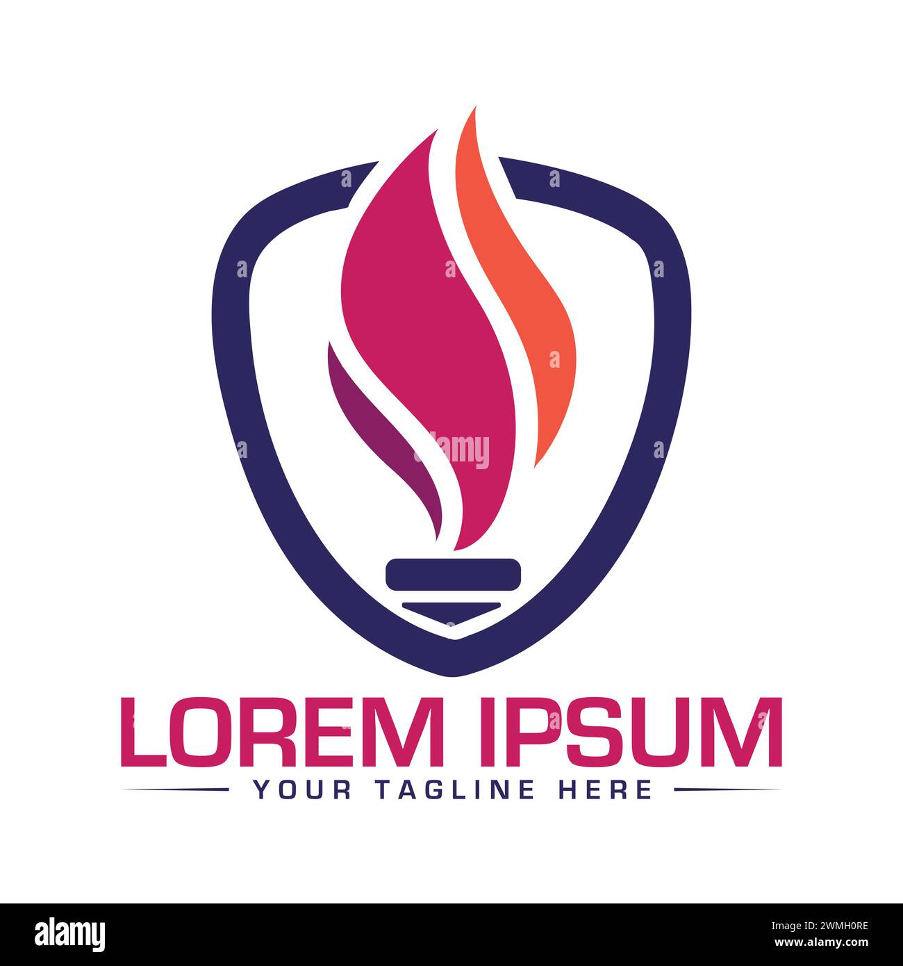 Fire Logo Design Stock Vector Image & Art - Alamy