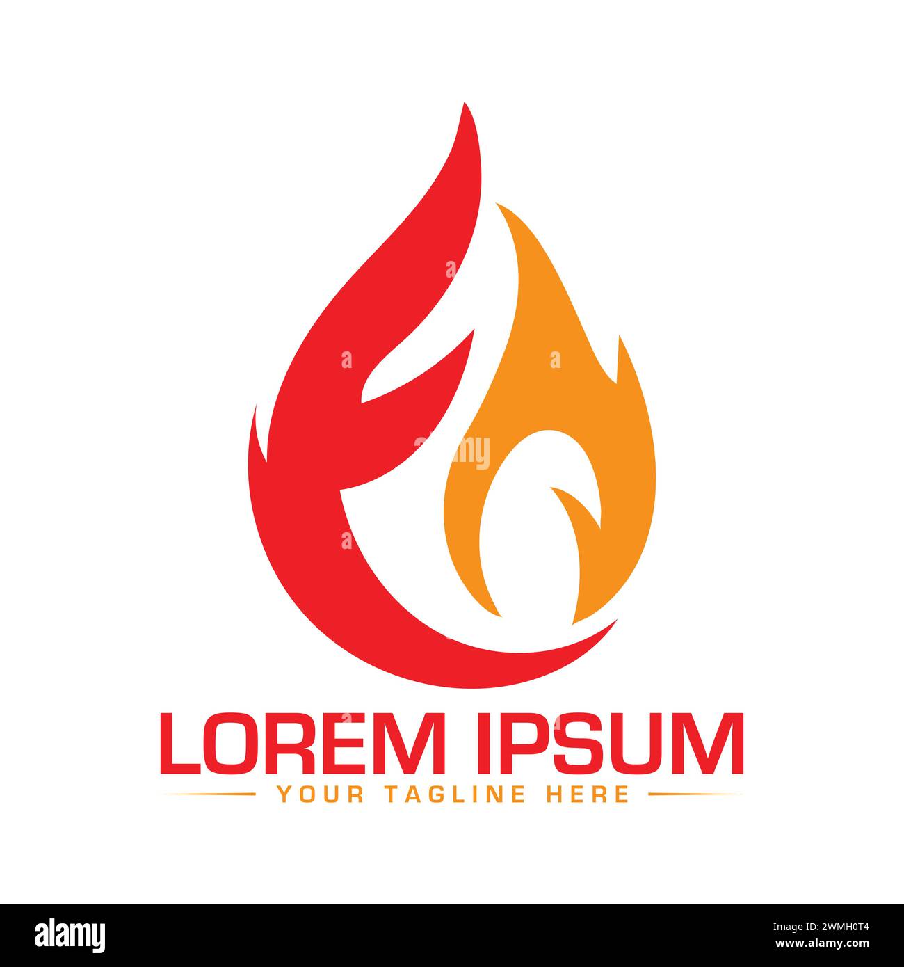 Fire Logo Design Stock Vector Image & Art - Alamy