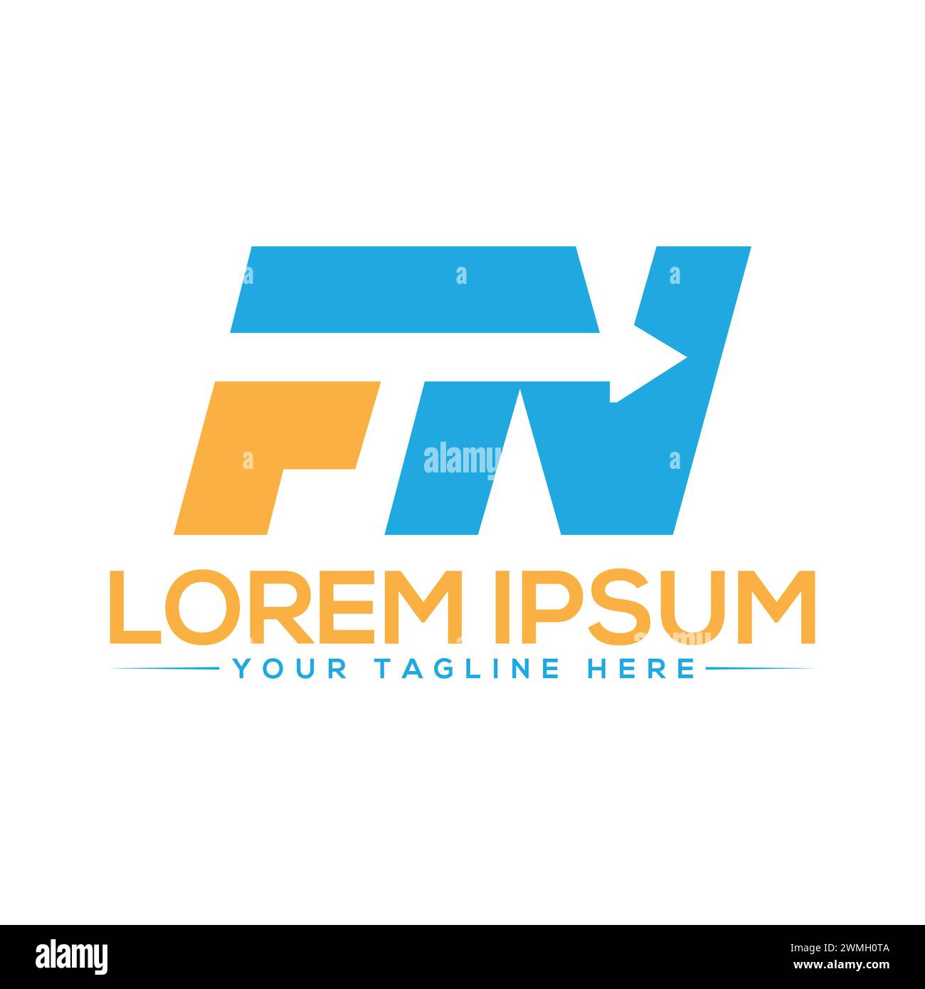 FN Letter Logo Design. Creative and Professional FN Letter Logo Design ...