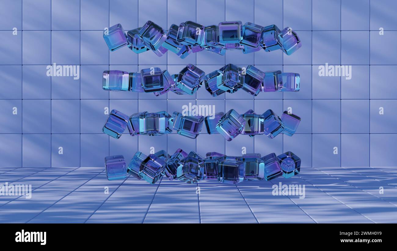 A visual depiction of data being organized and categorized into ...