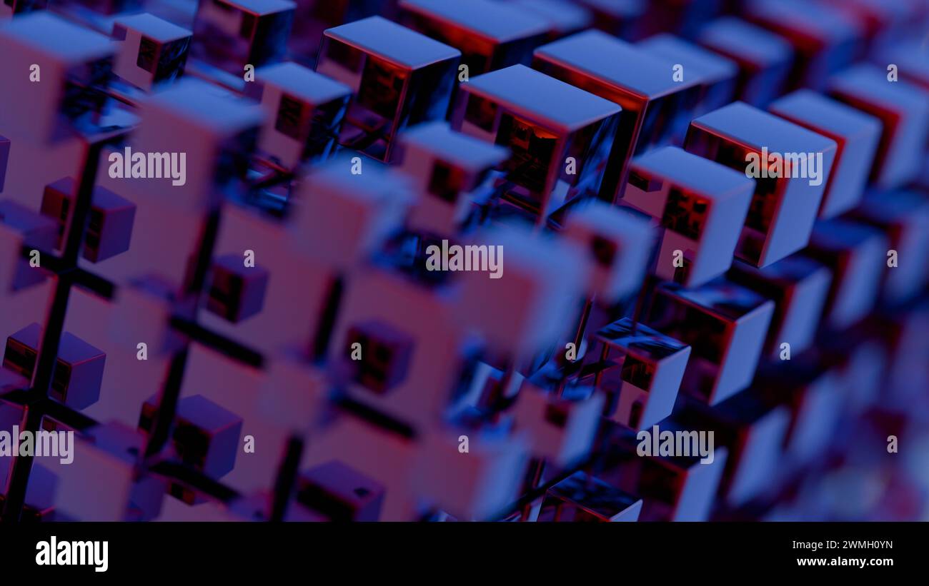 Vivid prismatic shapes morphing in 3D space, creating a visually ...