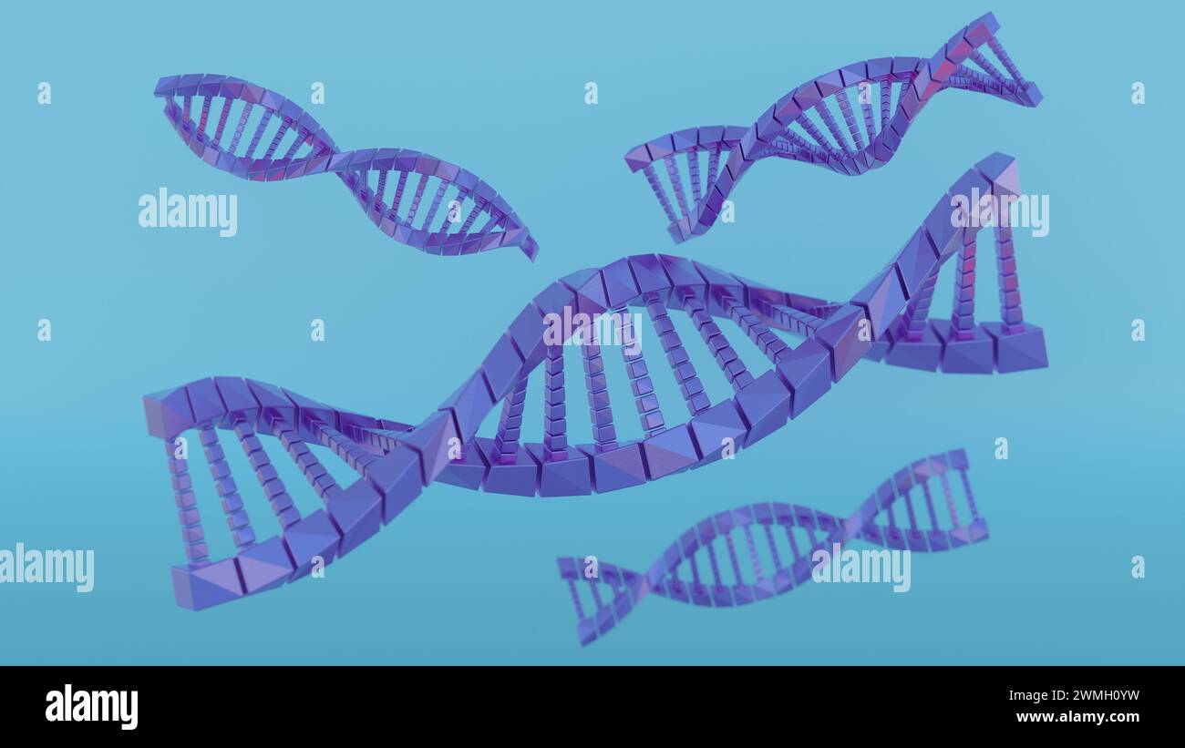 Concept of the evolution of human DNA in the distant future Stock Photo ...