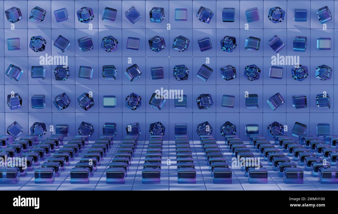 A visual depiction of data being organized and categorized into ...