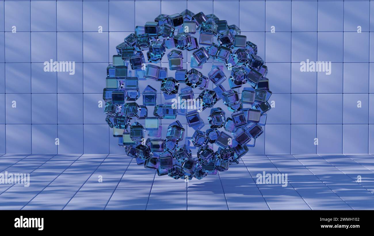 A visual depiction of data being organized and categorized into ...