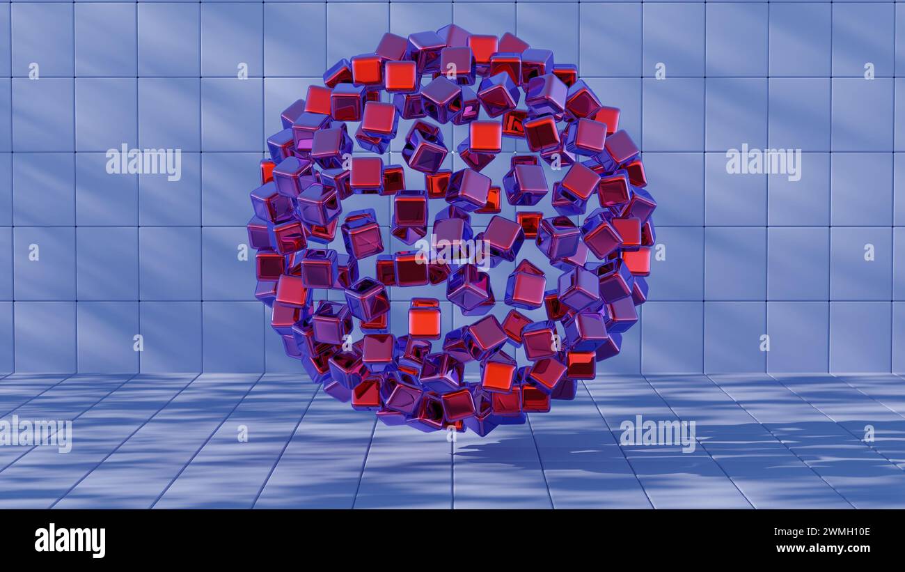 A visual depiction of data being organized and categorized into ...