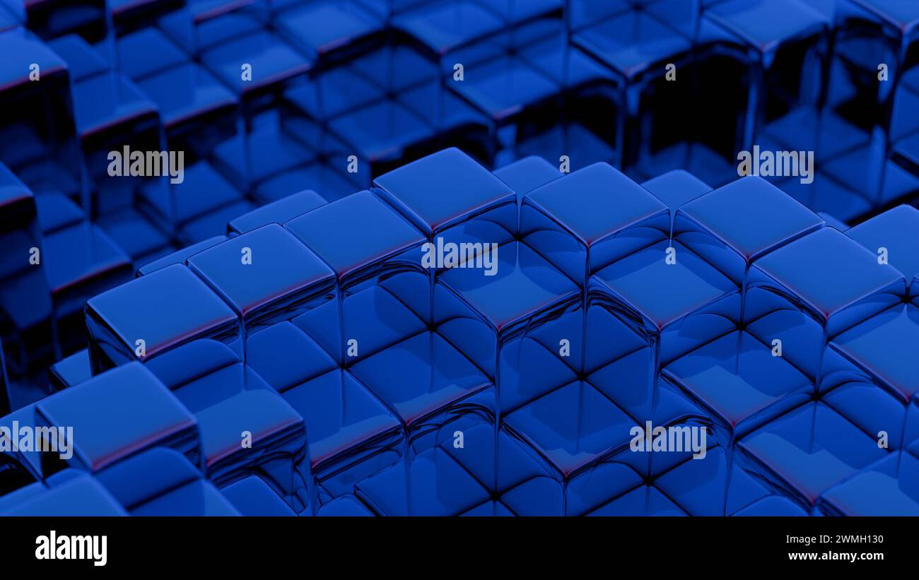 The crystalline structure of a nanomaterial, resembling a kaleidoscope of colors under ...