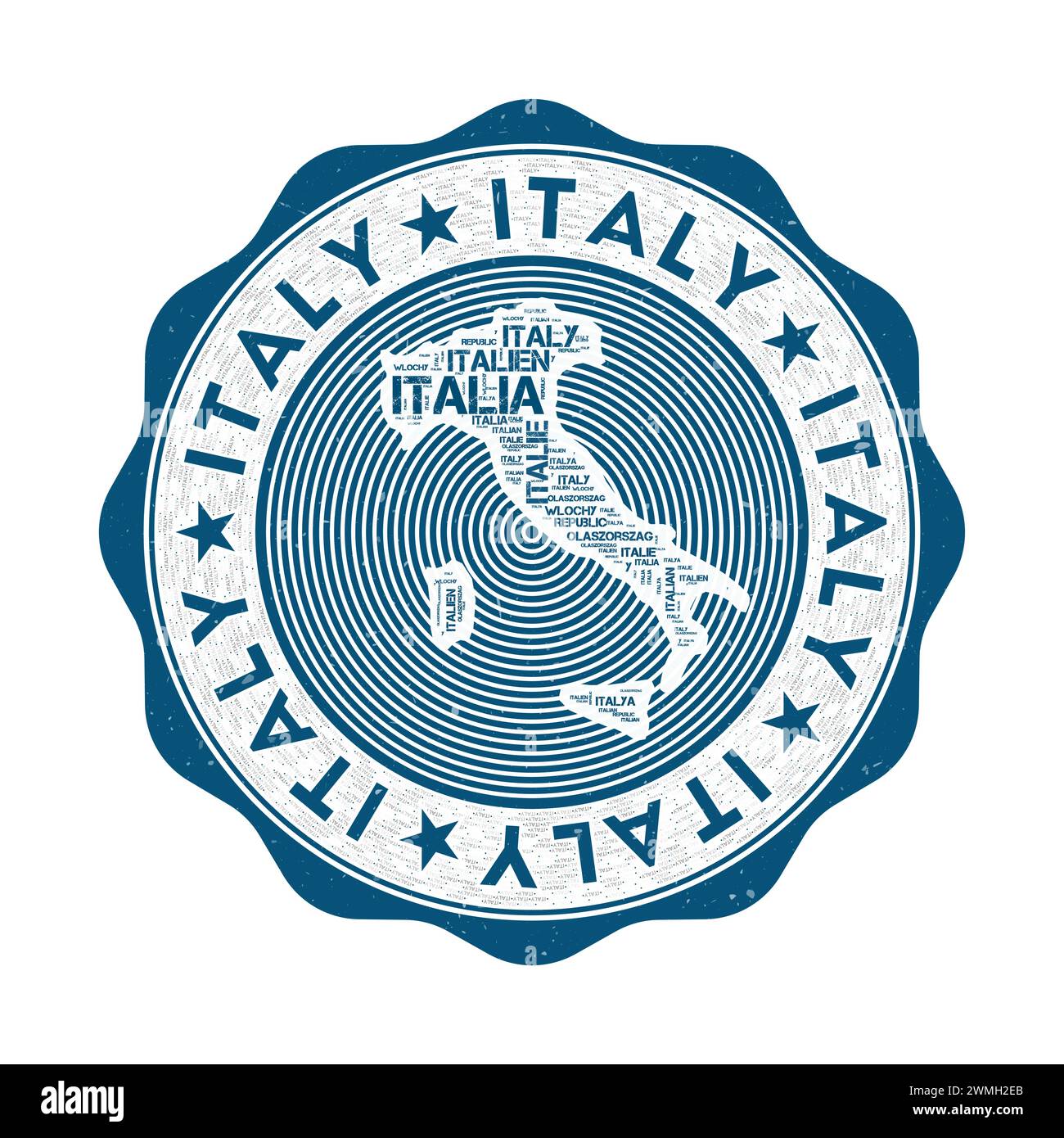 Italy rome round seal hi-res stock photography and images - Alamy