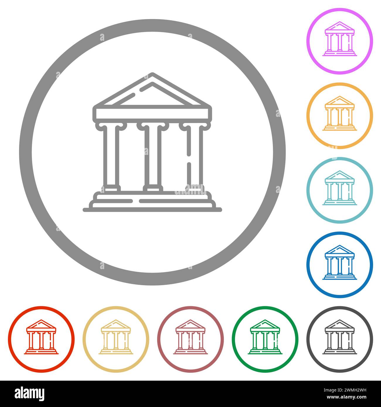 Neoclassical building Stock Vector Images - Alamy