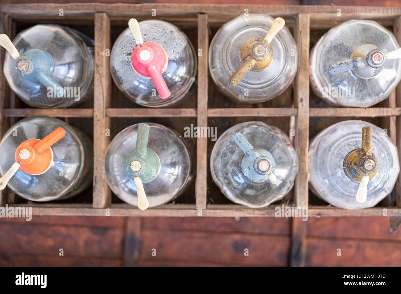 old pressure siphon box, Mallorca, Balearic Islands, Spain Stock Photo ...