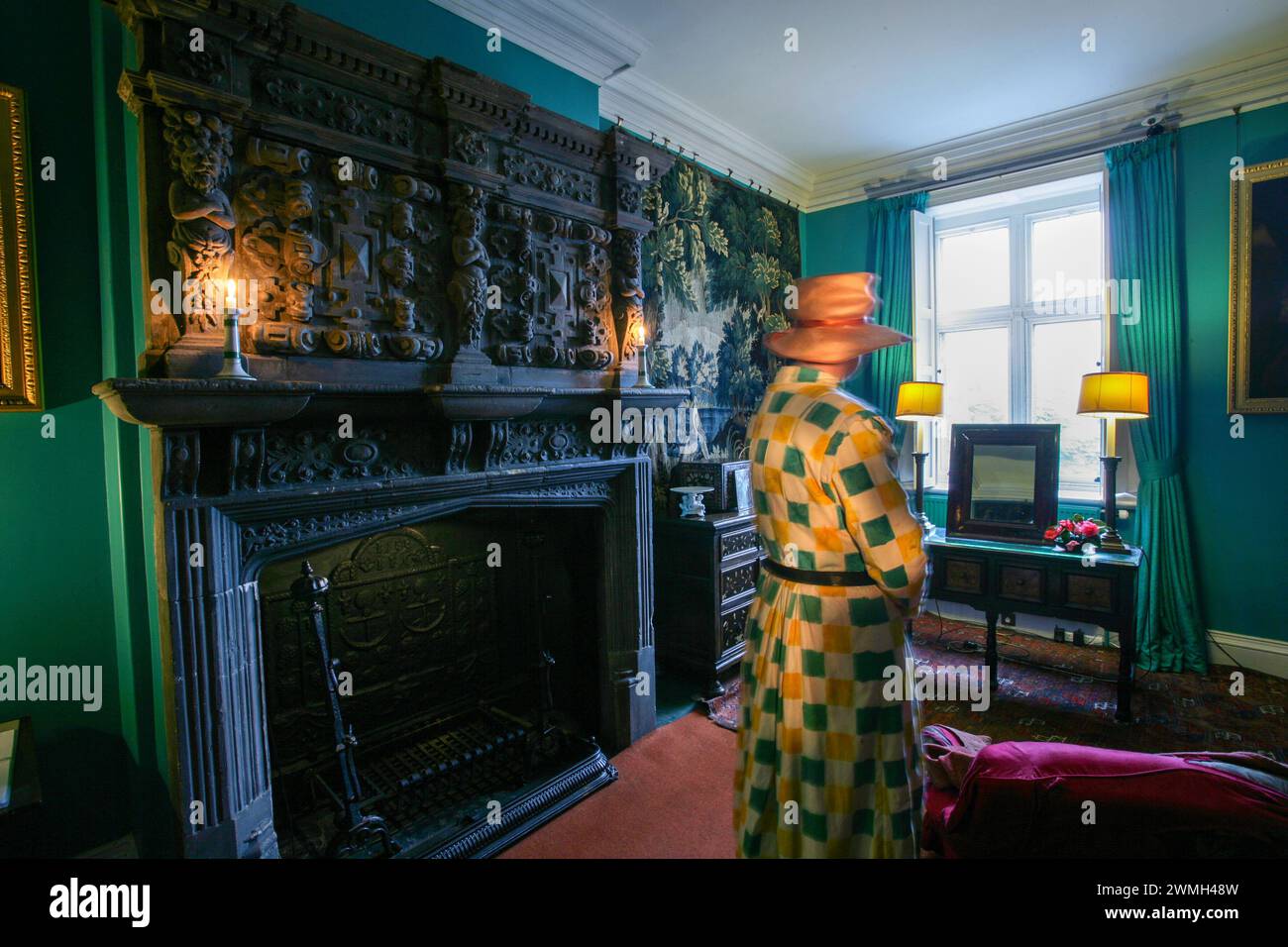 Muncaster castel ,Ghost Sit Experience ,Cumbria , United Kingdom Stock ...