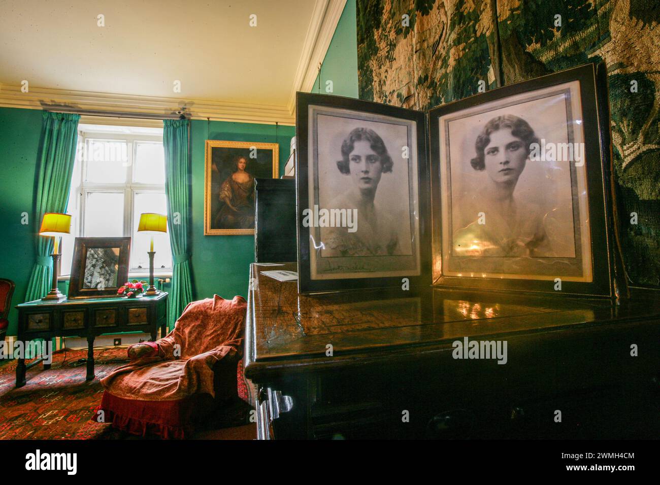 Muncaster castel ,Ghost Sit Experience ,Cumbria , United Kingdom Stock ...