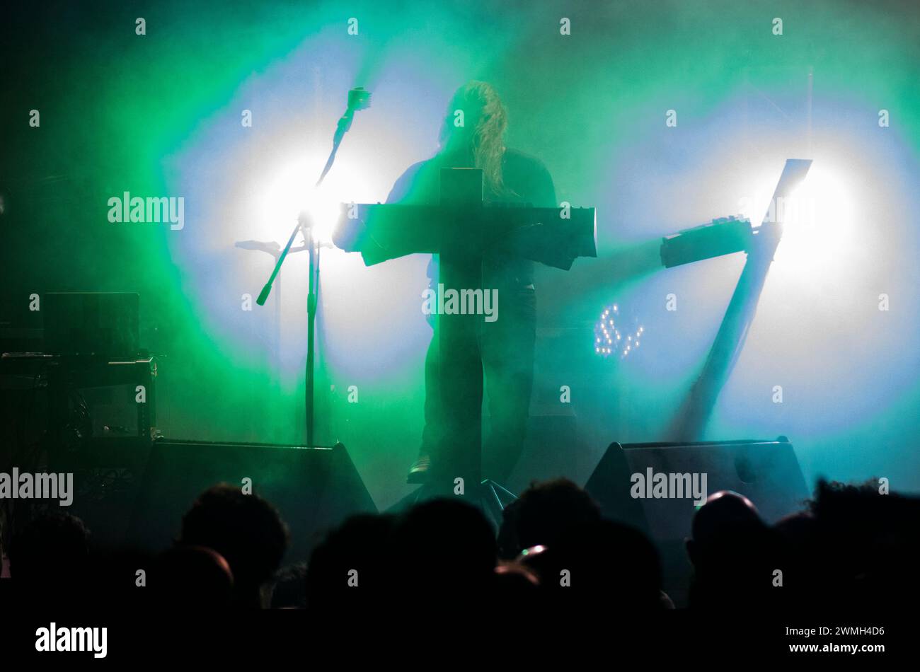 Perturbator (James Kent) performing at Gagarin 205 Live Music Space ...