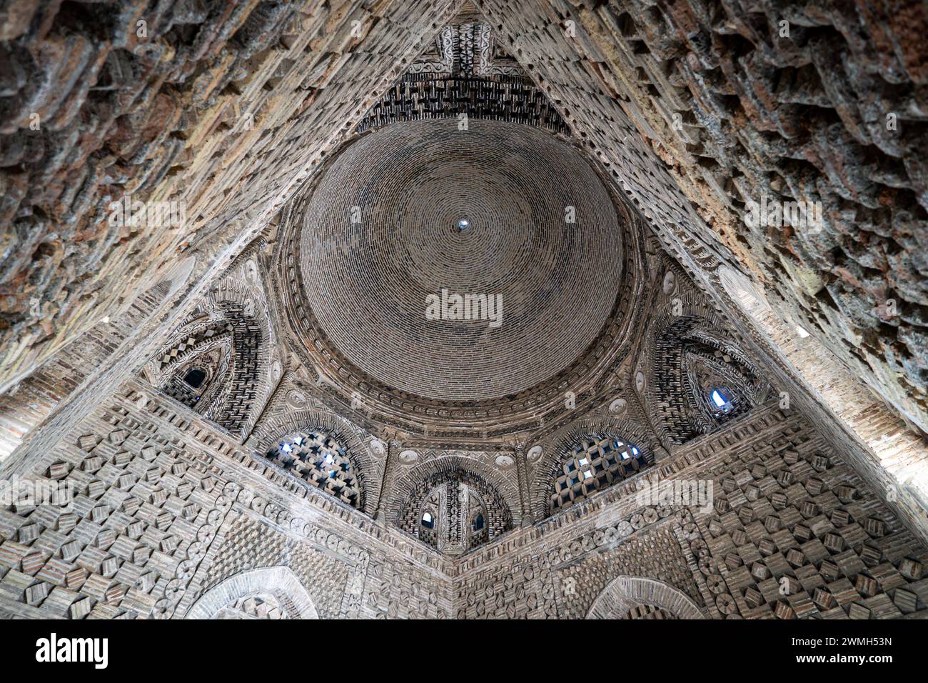 Awesome view of the Samanid Mausoleum in Bukhara, Uzbekistan. The ...