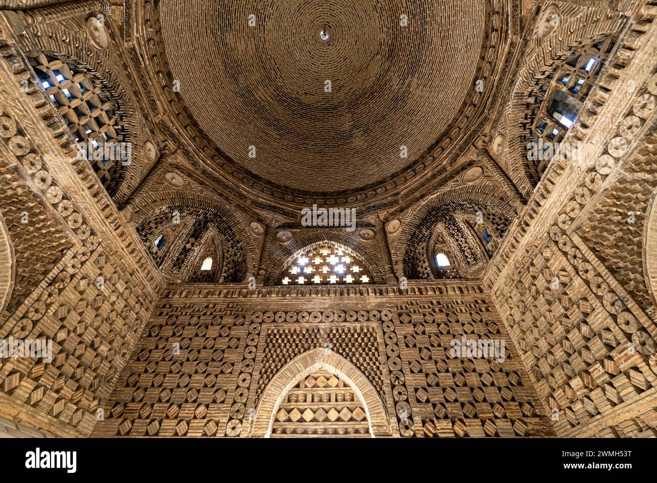 Awesome view of the Samanid Mausoleum in Bukhara, Uzbekistan. The ...