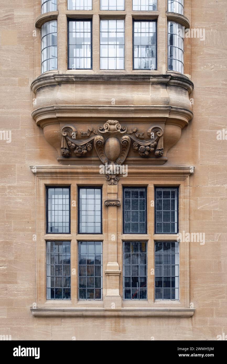 The windows of the Oxford Martin School at University of Oxford ...