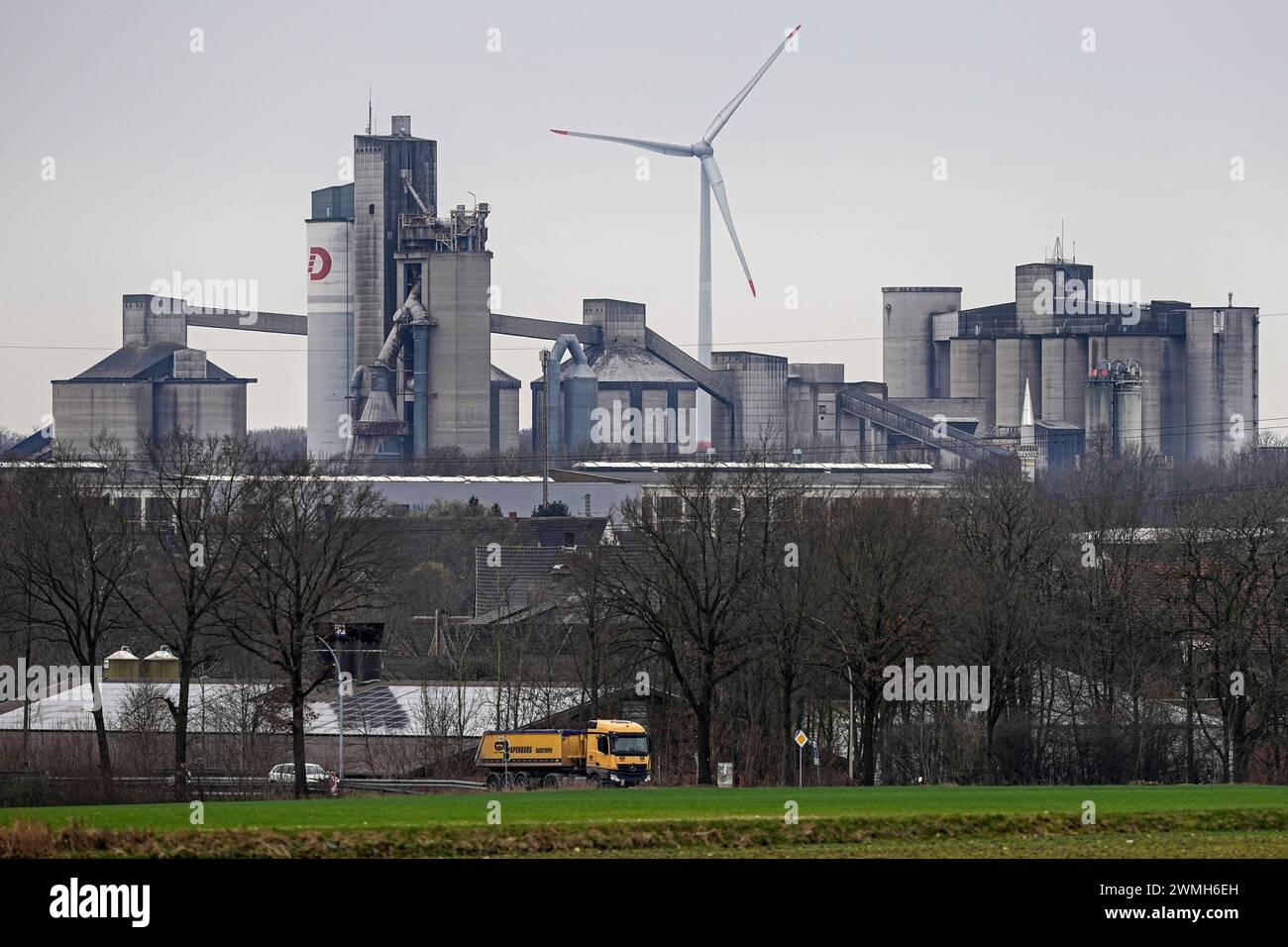 A cement production plant of Dyckerhoff is pictured in Beckum, Germany ...