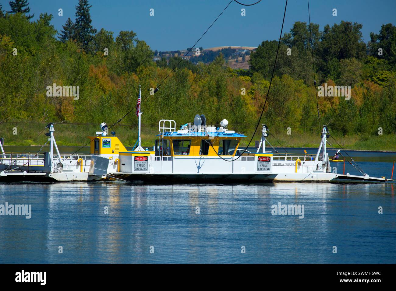 Buena Vista Ferry, Buena Vista Park, Willamette River Greenway, Oregon ...
