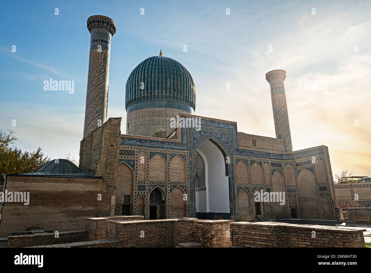 Samarkand landmark. Gur Emir Mausoleum in Samarkand, Uzbekistan tomb of ...