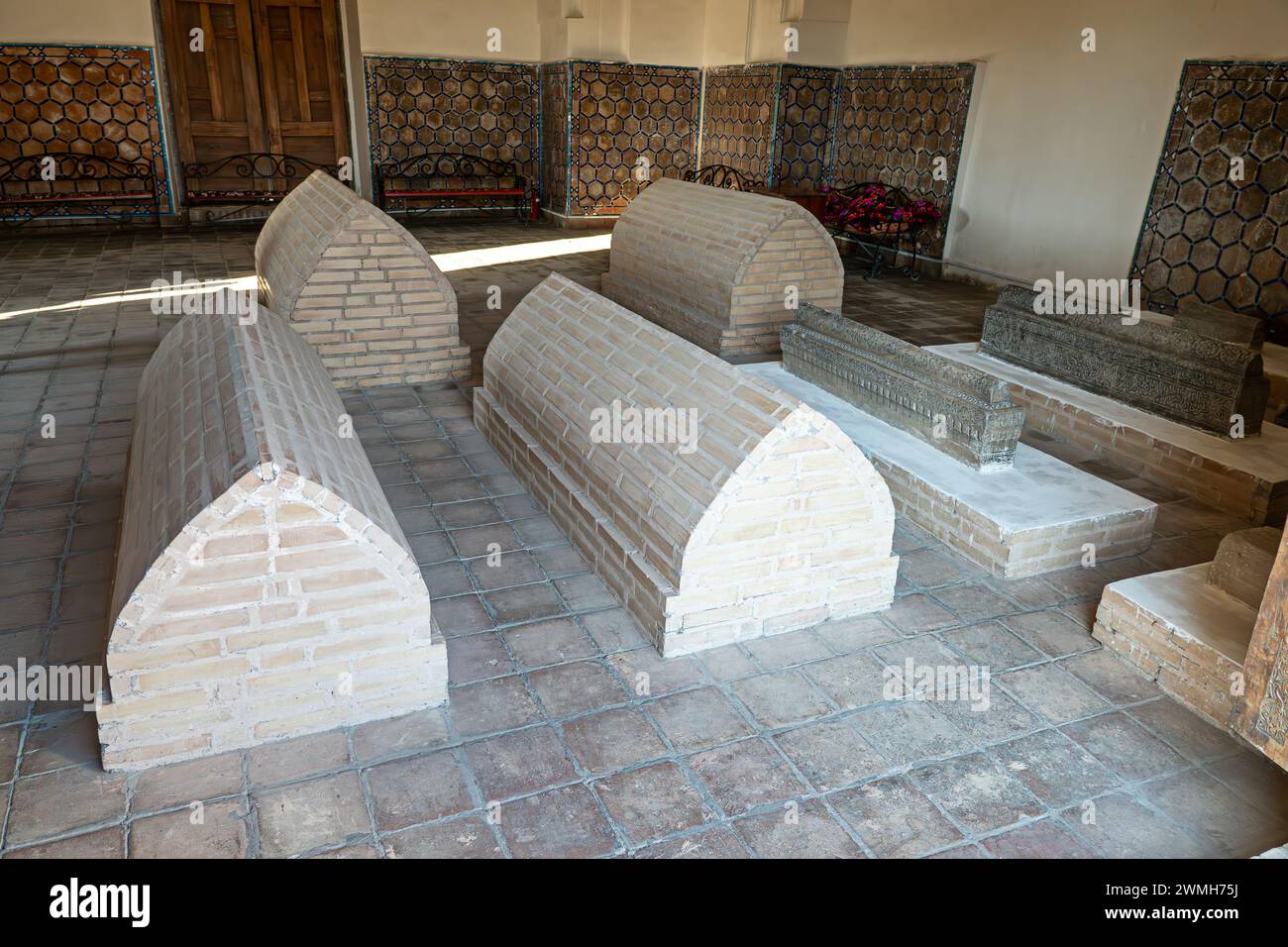 A traditional Muslim family burial inside a single crypt Stock Photo ...