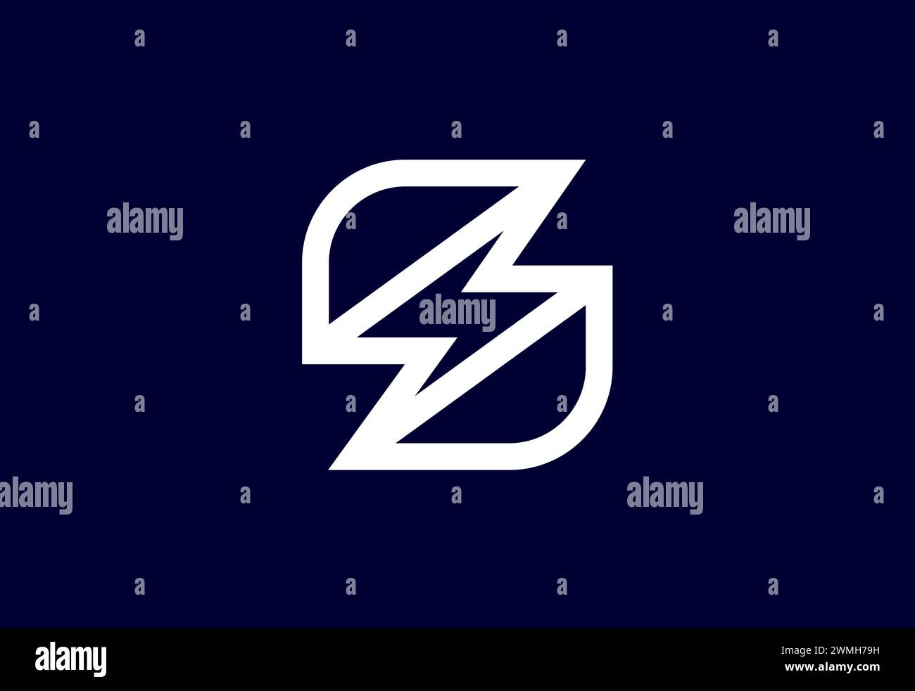 Letter S Logo With Lighting Thunder Bolt, Logo for Electricity, Power ...