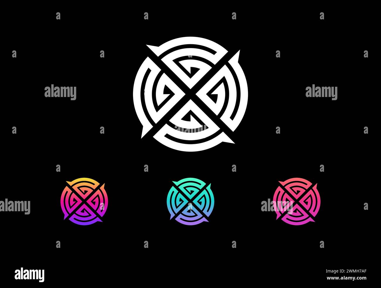 Modern creative letter X logo design vector illustration Stock Vector ...