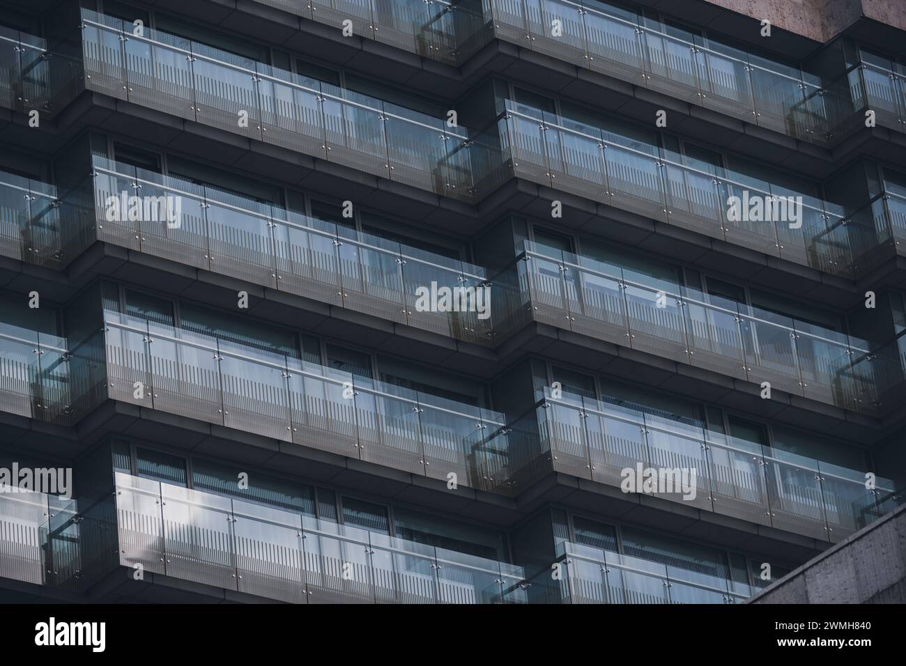 Balconies and windows of the Hotel Marriott Budapest Stock Photo - Alamy