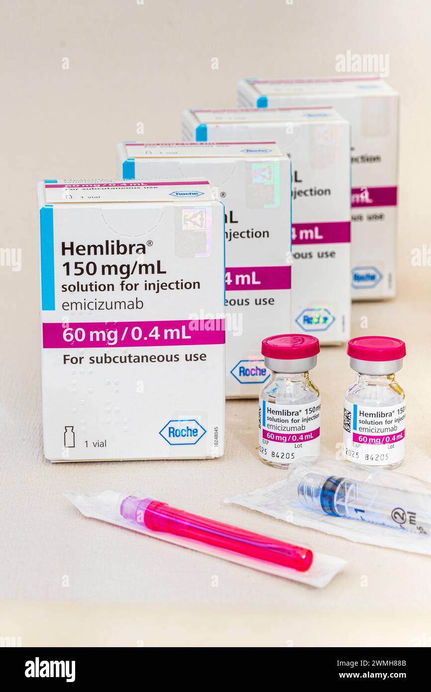 Emicizumab, sold under the brand name Hemlibra, is a humanized ...